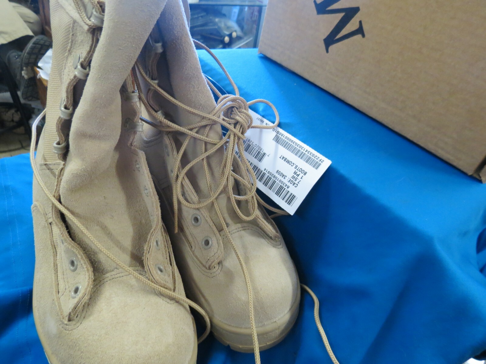 BOOTS, ARMY TEMP WEATHER, TAN NSN: 8430-01-593-5914 SIZE: 7.5 W | eBay
