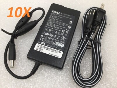 Lot of 10 - Dell 65W 19.5V 2-Prong Slim AC Power Adapter DK138 DA65NS3 ...