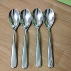 4 Alessi Nuovo Milano Table Larger Dessert Spoons Set stainless steel ...