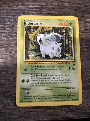 Nidoran Female Base Set 2 - NM - 2000 Pokémon WOTC - 82/130 | eBay