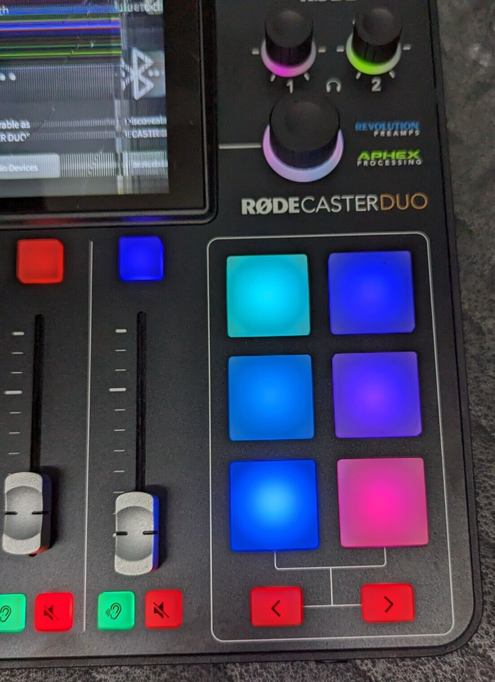 Rode RodeCaster Duo Streaming Mixer Integrated Audio Production Studio ...