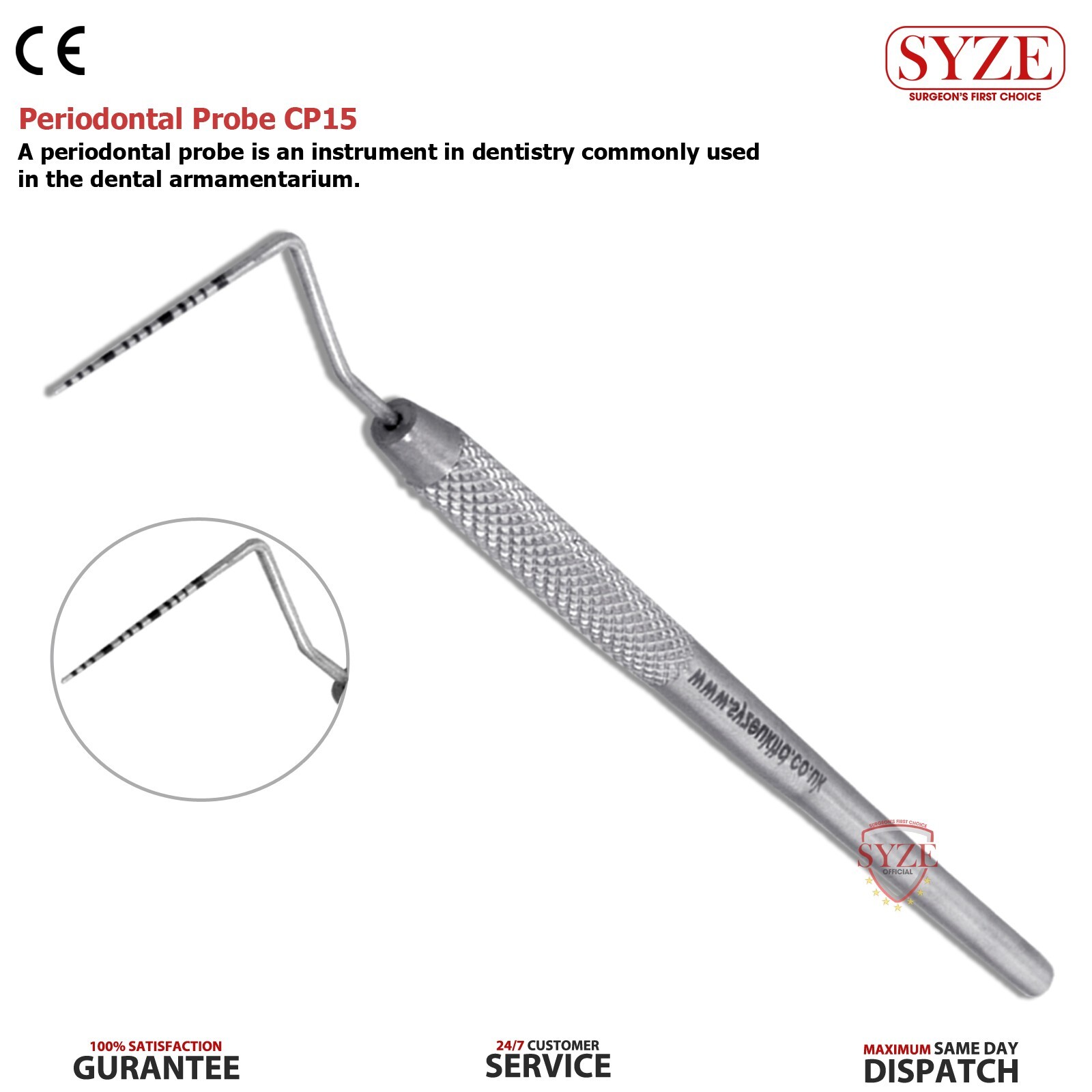 Periodontal CP-15 Screening And Recording PSR Probe Hygienist Exam ...
