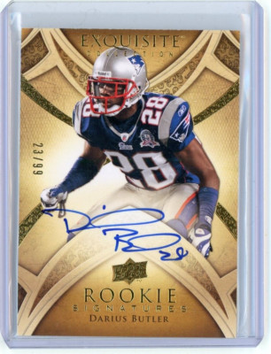 2009 Upper Deck Exquisite Football Rookie Autograph #115 Darius Butler ...