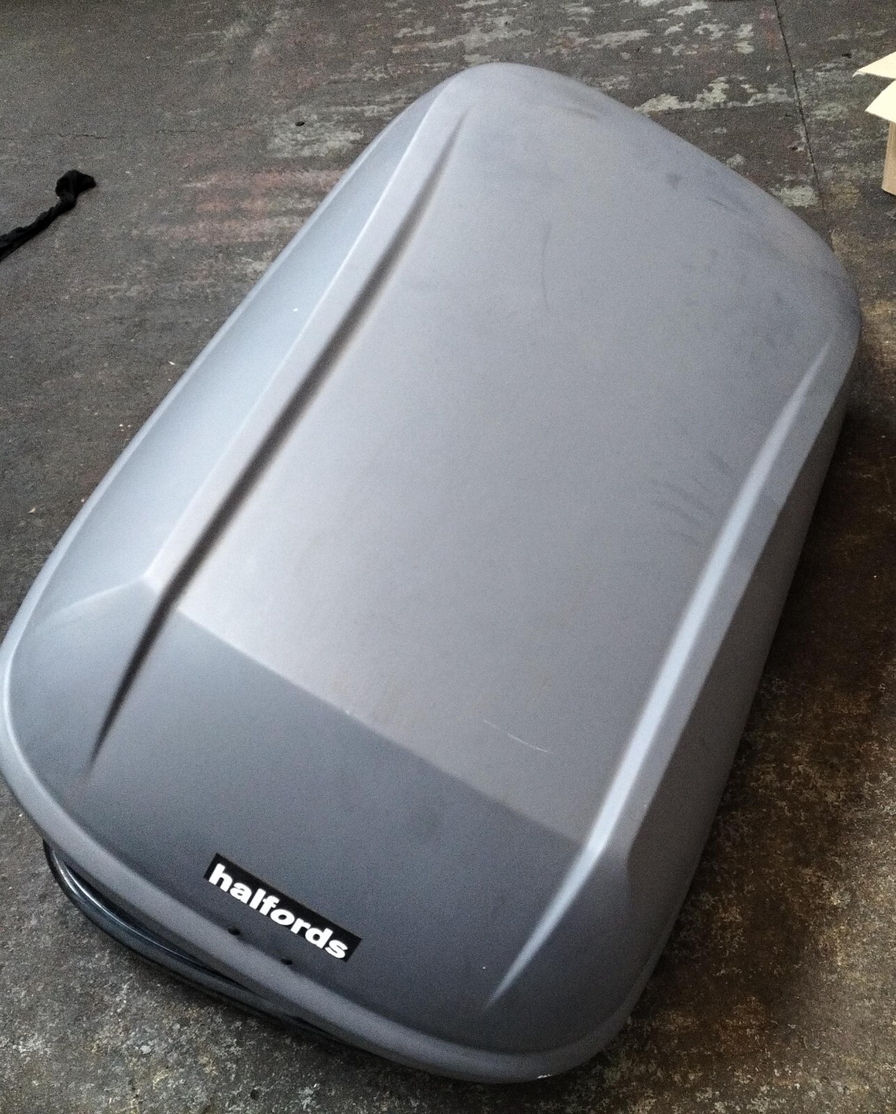 Halfords 420 Grey Roof Box 420 Litres + Accessories | eBay