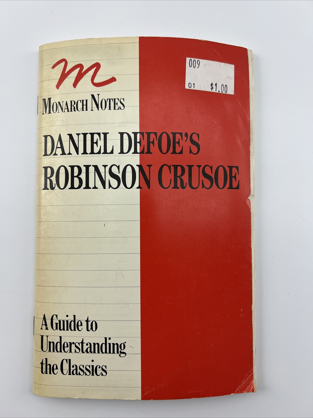 MONARCH NOTES DANIEL DEFOE'S ROBINSON CRUSOE Thomas A Duff | eBay