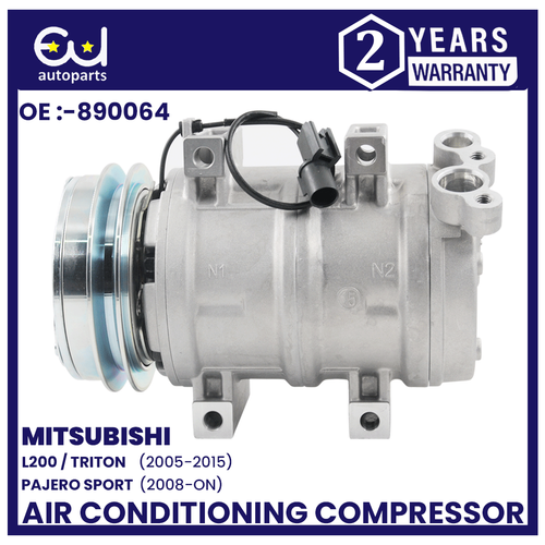 AIR CONDITIONING COMPRESSOR FOR MITSUBISHI L200 TRITON PAJERO SPORT 2.5 ...