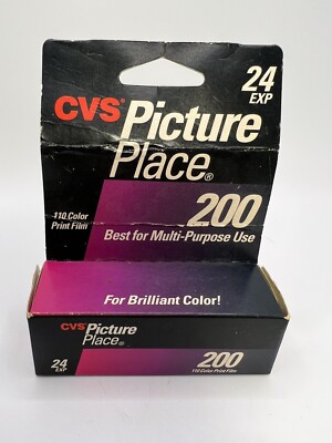 CVS Picture Place 200 110 Color Print Film 24 Exp Expired Oct 99. Prop ...