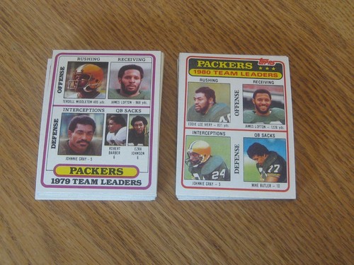 1980 1981 Topps Football Green Bay Packers Team Set lot | eBay