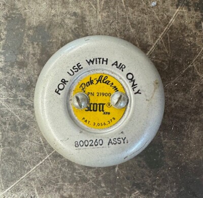 Vintage Scott Air Firefighting SCBA Pak-Alarm Distress Signal ...