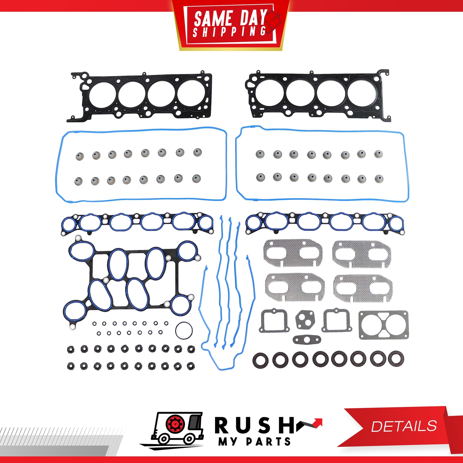 99-00 Master Engine Rebuild Kit For Lincoln Navigator 5.4L V8 DOHC DNJ ...