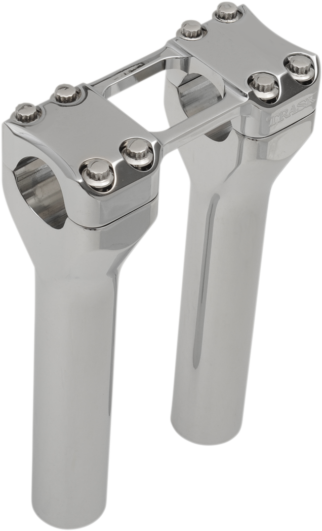 TRASK Assault Risers Rise/Height: 8" Size Of Bar: 1 1/4" Chrome TM-8601 ...