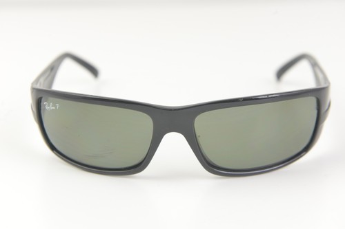 RAY-BAN RB 4057 W3348 3P sunglasses Glossy Black wrap predator NO LENS ...
