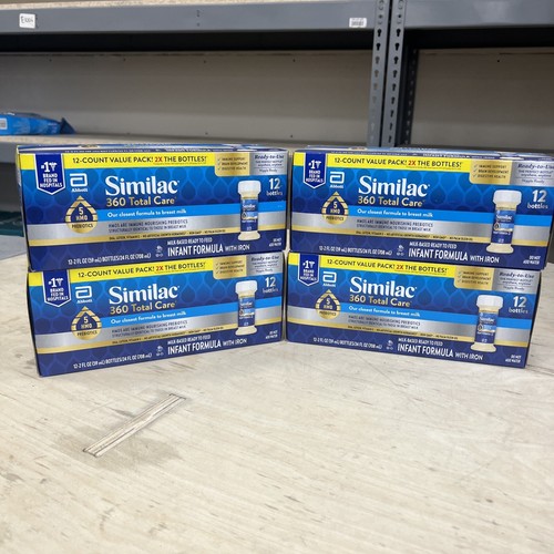 48 Bottles similac 360 total care Ready to Feed Infant 2oz Exp 02/2025 ...