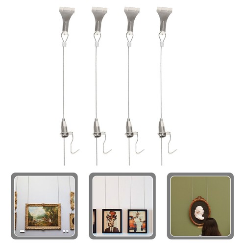 4 Sets Painting Art Display Flat Wall Hanging Hooks Coat Hanger | eBay