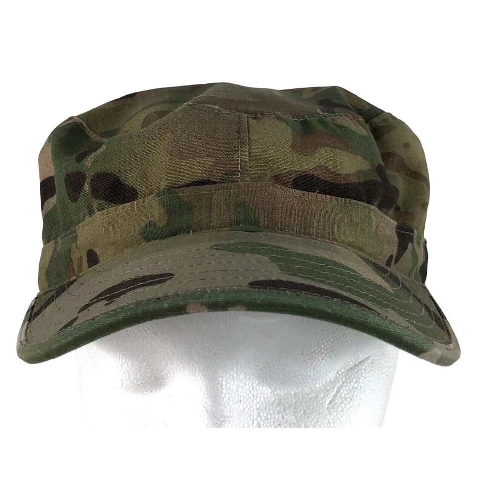 US Military Issue Multicam OCP Camouflage Patrol Cap Hat Size 7-3/8 ...