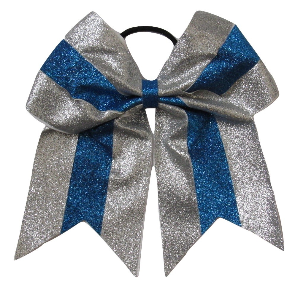 Silver Cheer Bows