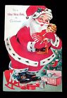 13" Stand-up Die-cut Santa Christmas Card for a Very Nice Girl | eBay