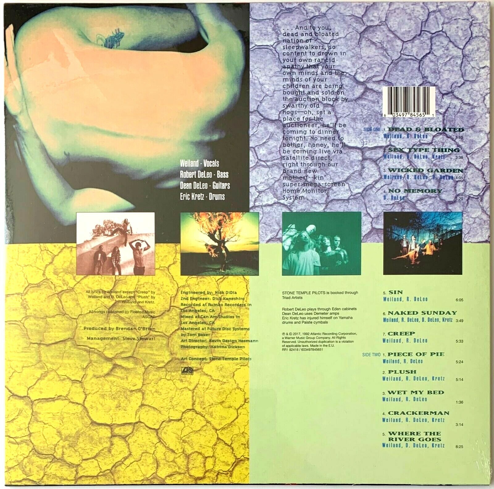 Stone Temple Pilots Core LP [Black Vinyl] Record Album STP Debut Album ...