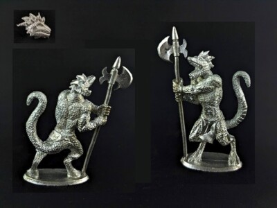 Secret Skeleton Lizardman w/Halberd 5th Field Fantasy Miniature Figure ...