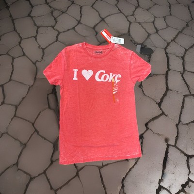 Women’s I Love Coke Red Shirt Size S | eBay