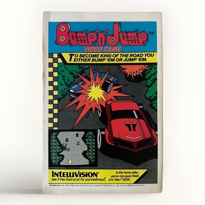Bump ‘N’ Jump Intellivision Atari 2600 Vintage Video Game Print Ad/Wall ...