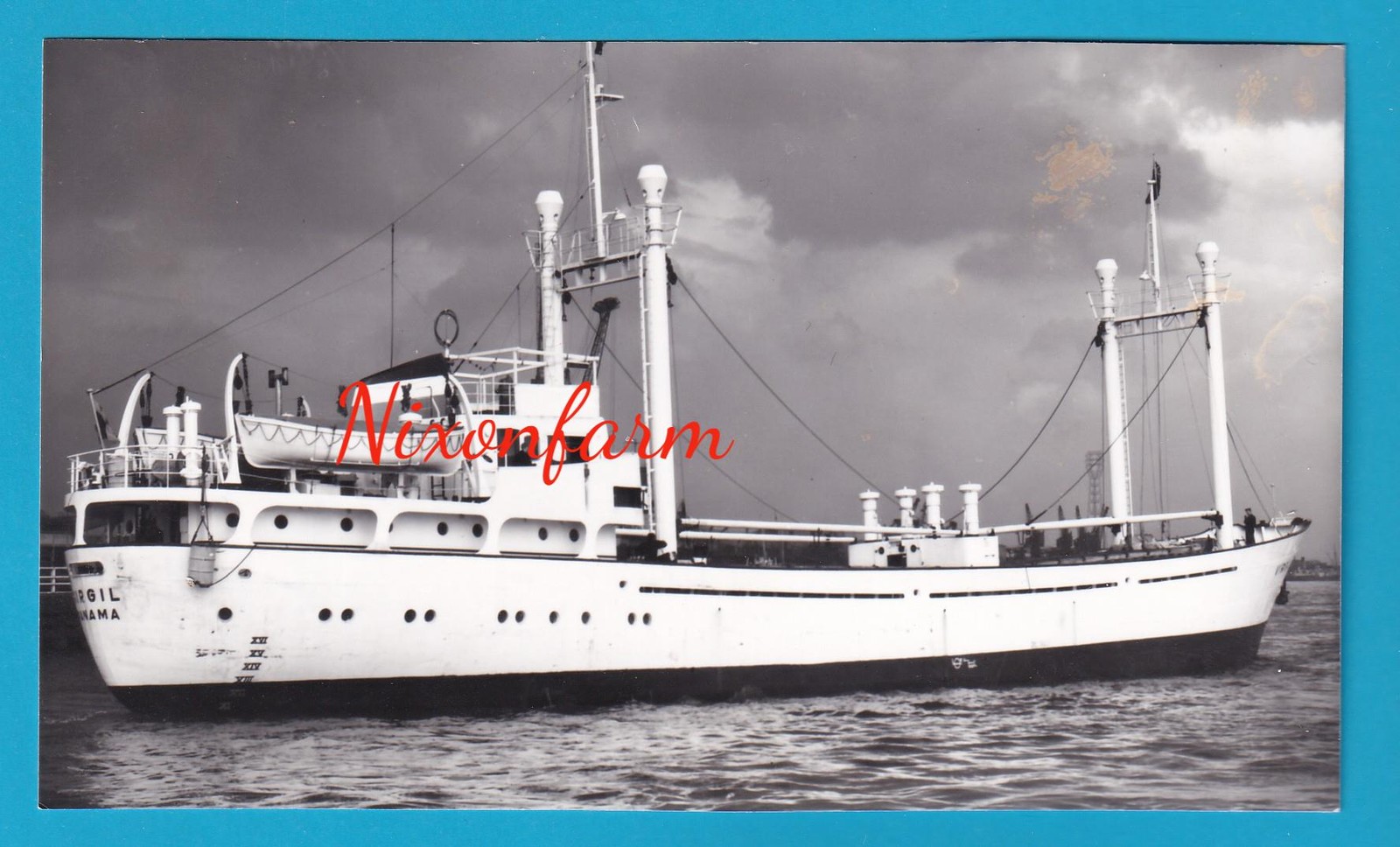 Original PC Size RP Panama Shipping corp VIRGIL Charter Lamport & Holt ...