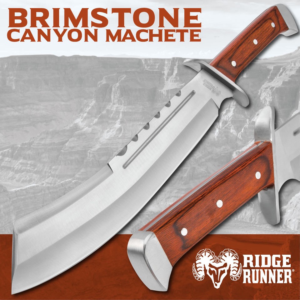 Ridge Runner Brimstone Canyon Machete | Fixed Blade Knife | Nylon ...