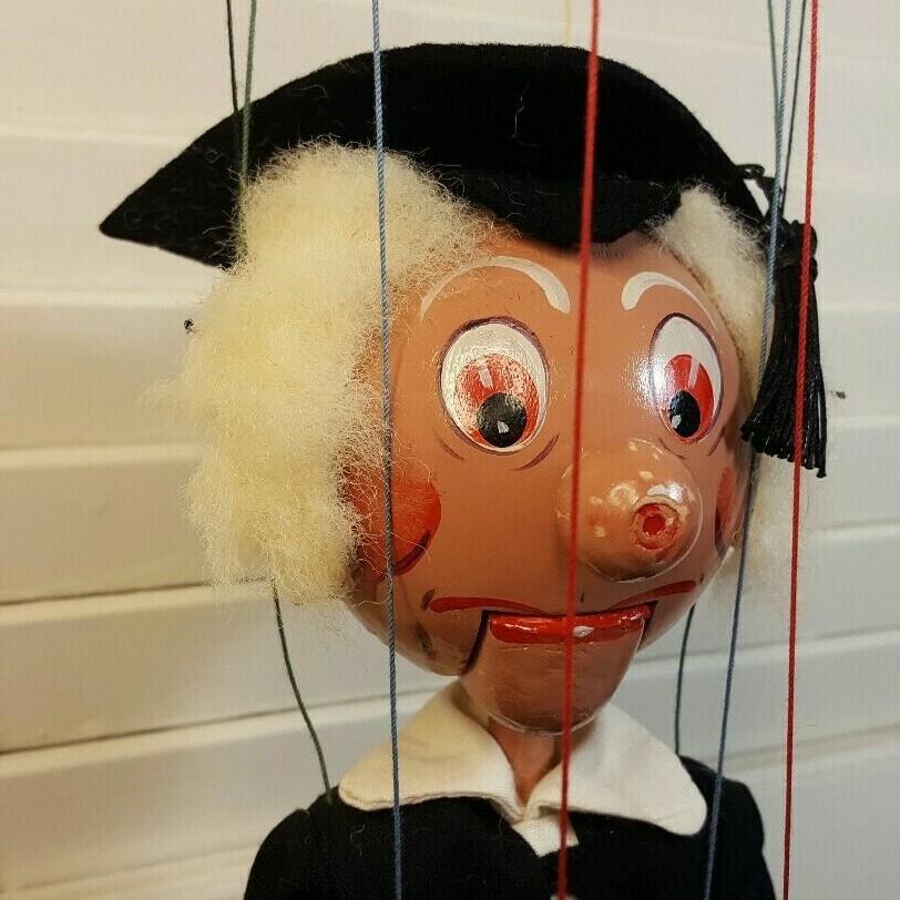 1960's SCHOOLMASTER SM Toy Marionette Vintage Pelham Puppets (England ...