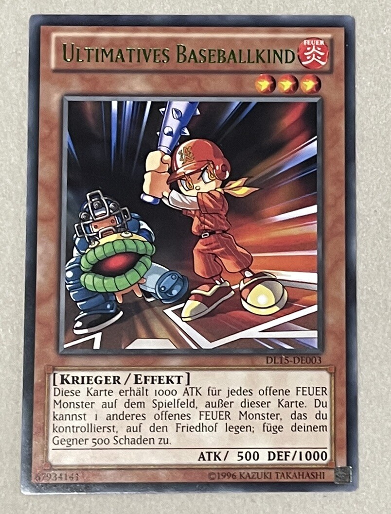 Ultimate Baseball Kid (Green) (GERMAN) DL15-EN003 DE003 Duelist League ...