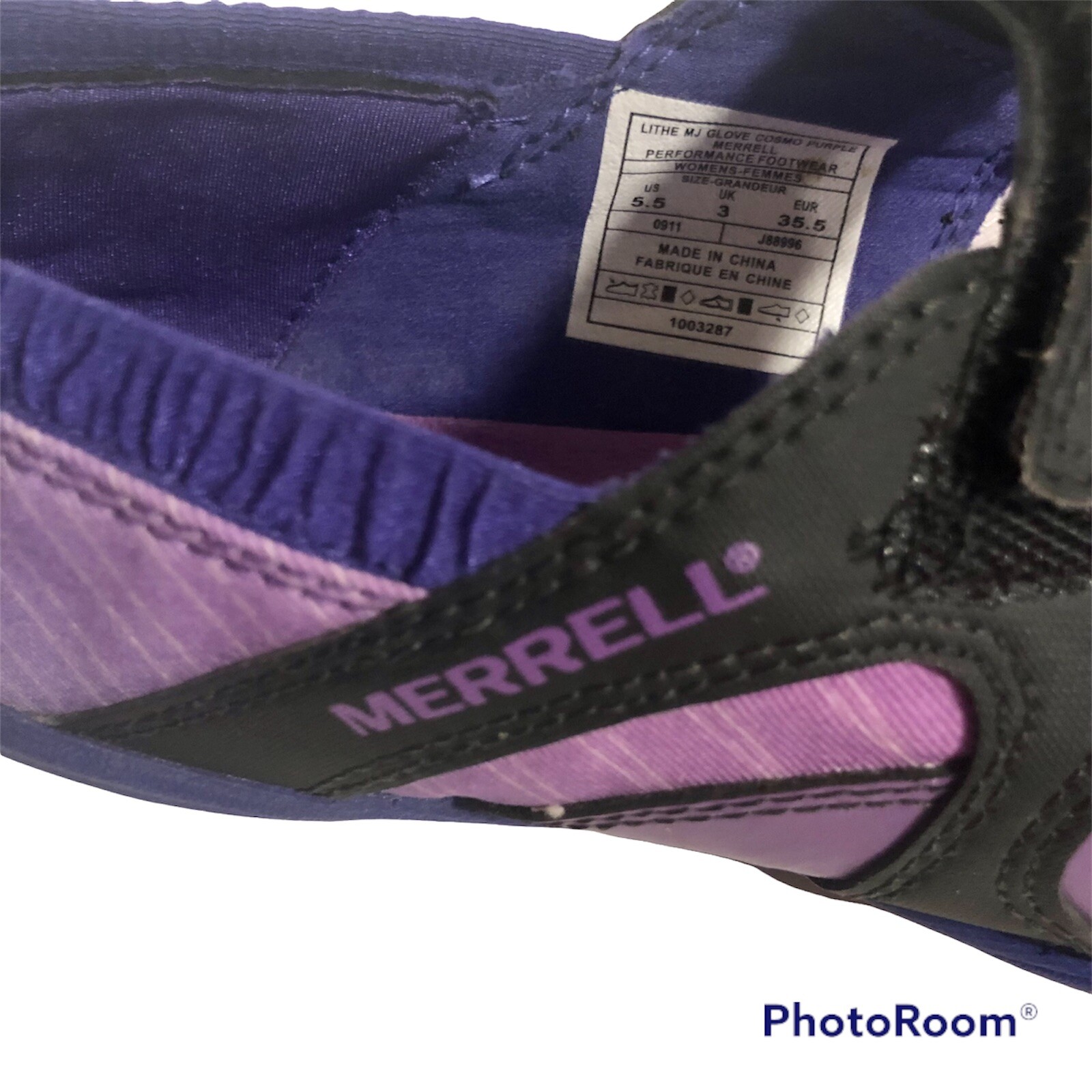 MERRELL Lithe Glove MJ Cosmo Purple Barefoot Running Shoes Child/Womens ...