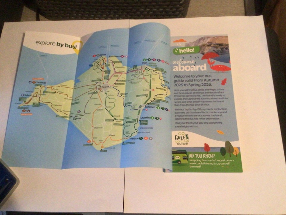 Southern Vectis Isle Of Wight Bus Timetable - From 28 Sept, 2025 ...