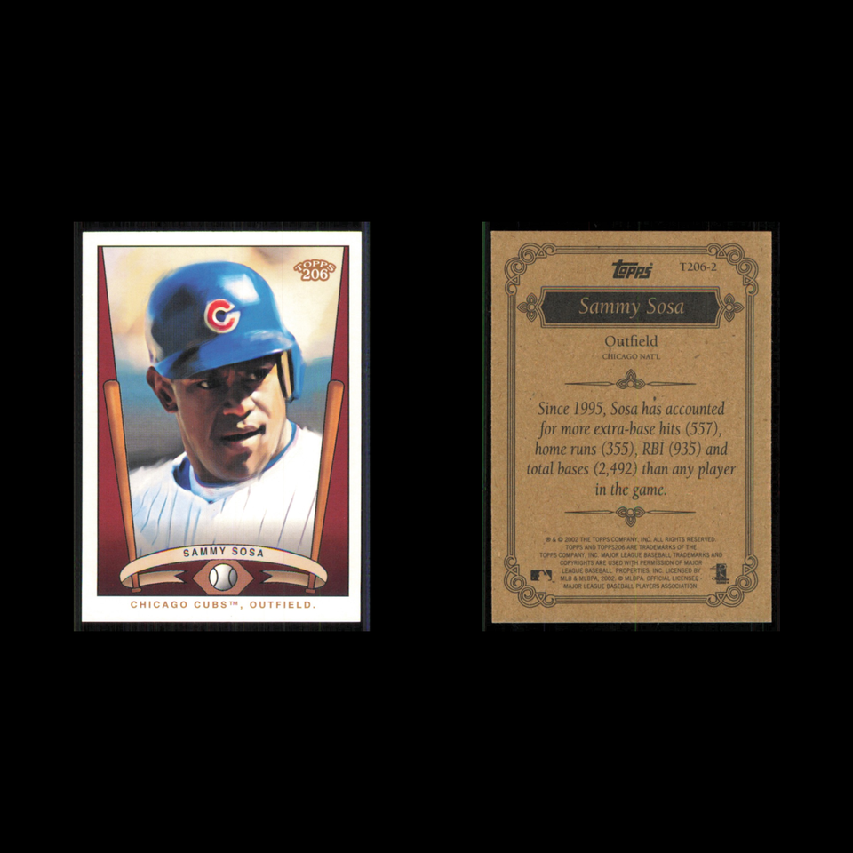 Sammy Sosa #T206-2 2002 Topps 206 Chicago Cubs Baseball Card MLB NM ...