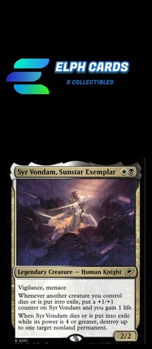 Edge of Eternities #231 Syr Vondam, Sunstar Exemplar | eBay