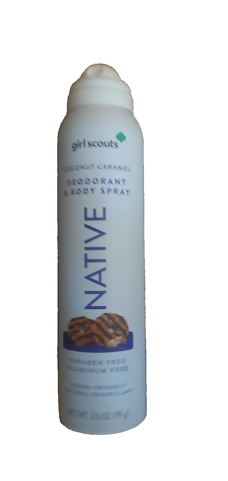 Native - Girl Scout Coconut Caramel Cookie Deodorant Spray - 3.5oz New ...