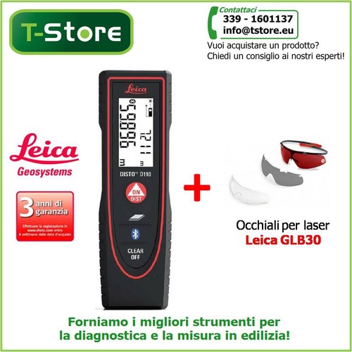 Misuratore Laser Leica Disto D110 + inclusi Occhiali Leica GLB30-FATTURABILE- 7640110694947 | eBay