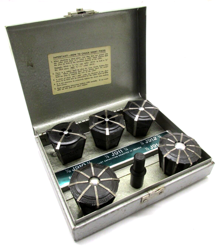 JACOBS 1/16" to 5/8" SPINDLE NOSE COLLET CHUCK 900 SERIES RUBBER-FLEX ...