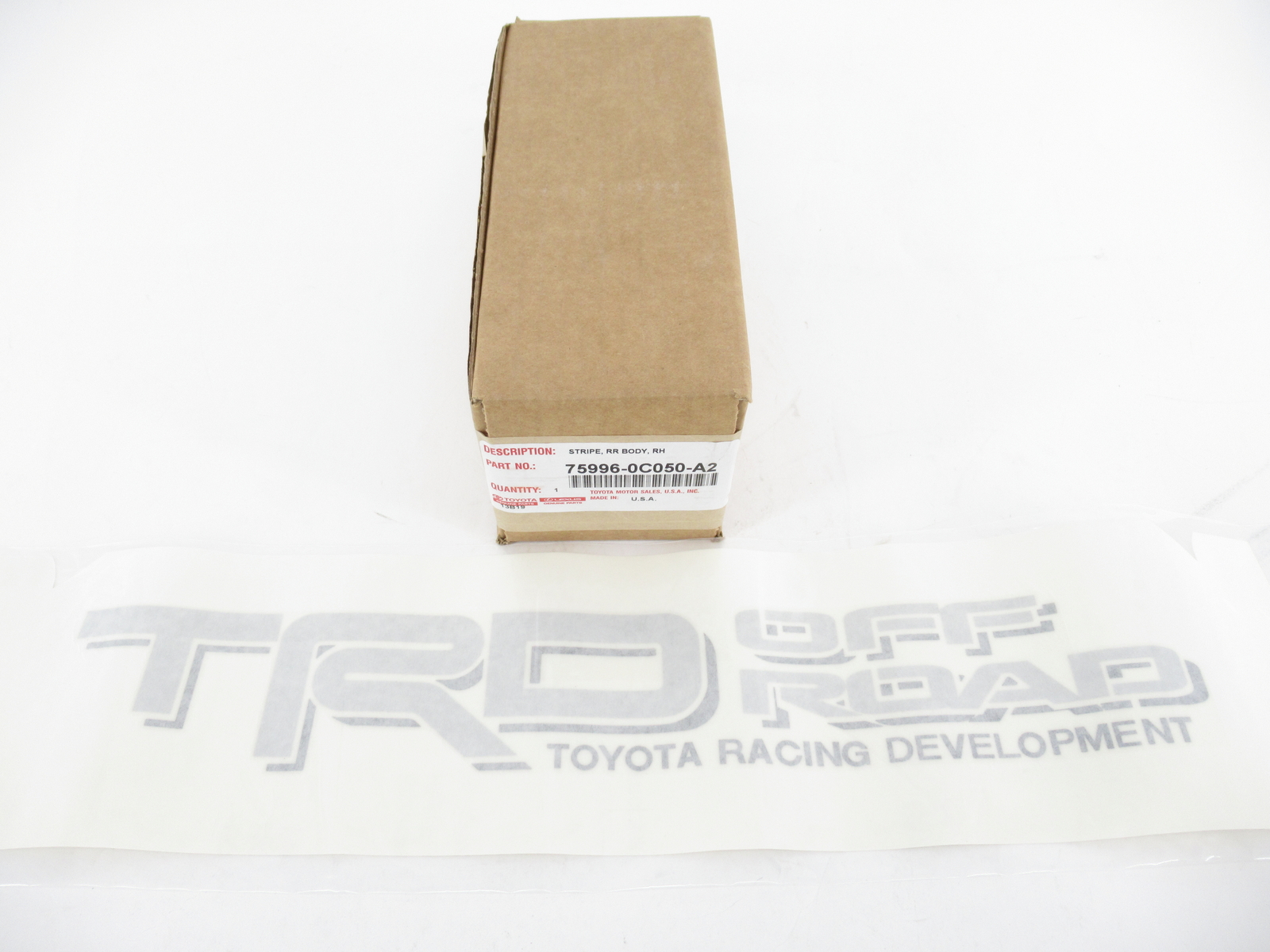 Genuine OEM Toyota 75996-0C050-A2 "TRD OFF ROAD" LH Bedside Decal ...