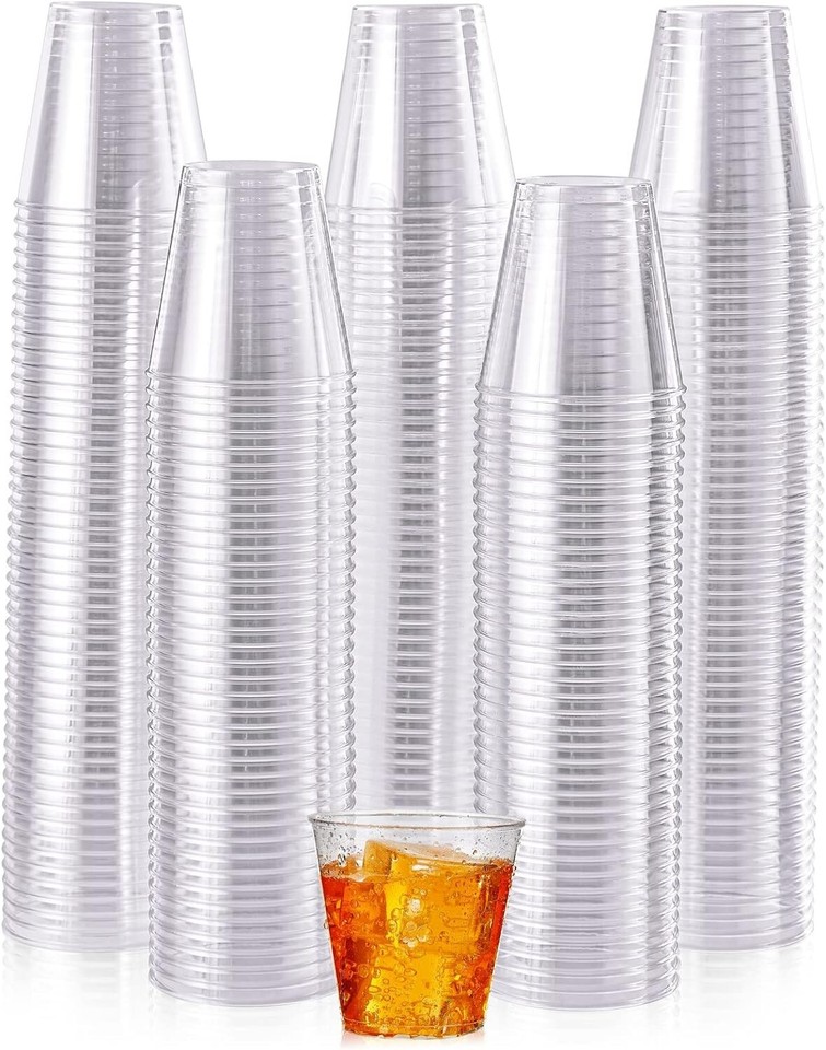 1000 Pack Plastic Shot Glasses-2 oz Disposable Cups 2 Ounce Plastic ...