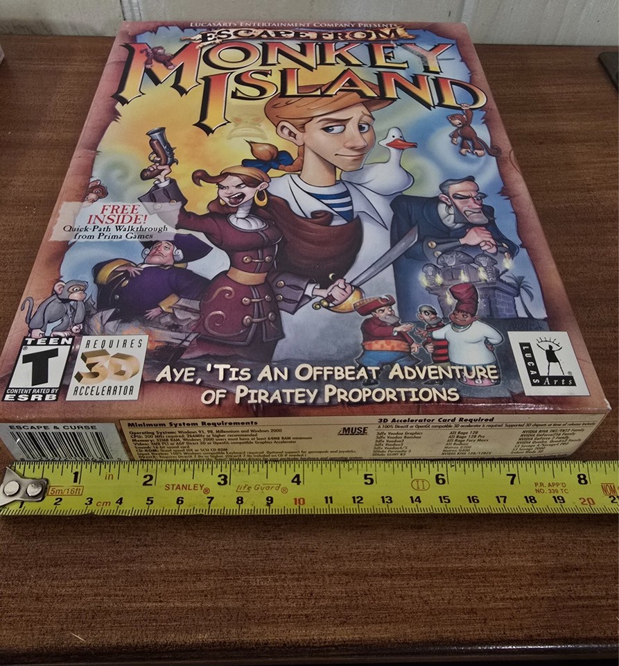 Escape from Monkey Island - PC CD Rom Game With Guide *Complete | eBay