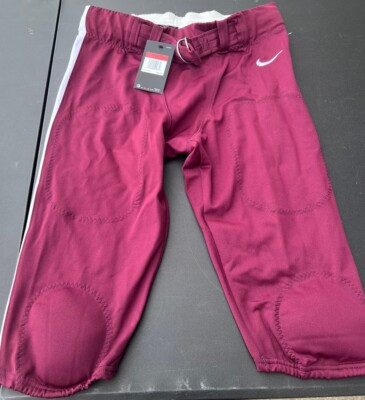 Mens NIKE Vapor Untouchable Burgundy Football Padded Knees Pants Size L ...