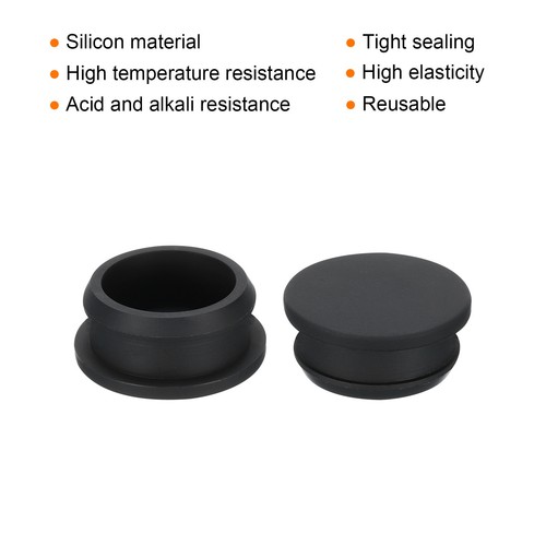 5Pcs Silicone Hole Plugs Flush Type Panel Round Hole Plugs 30mm ...