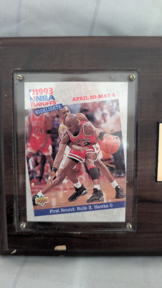 Michael Jordan 1993 NBA Playoffs First Round MVP Card Good Condition | eBay