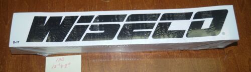 WISECO Sticker Lot of 100! NOS, Factory Wrapped, D-17 12" x 2" FREE USA ...