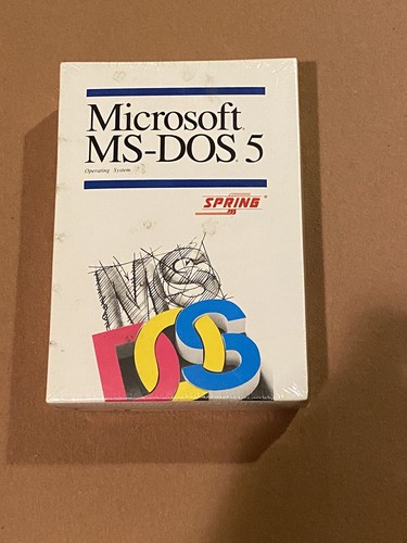 Microsoft MS-DOS 5 Spring Operating System: Floppy Disks / Complete ...