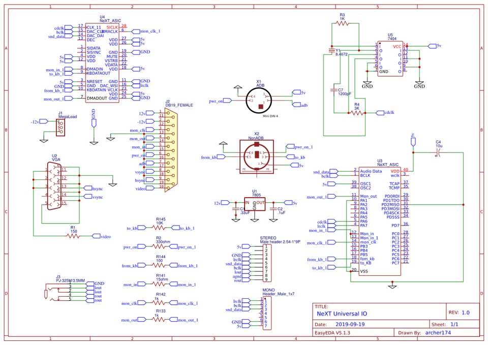 NeXT NU I/O Sound Card Dual ADB/ NON ADB for NeXT Computers, NO SOUND BOX | eBay