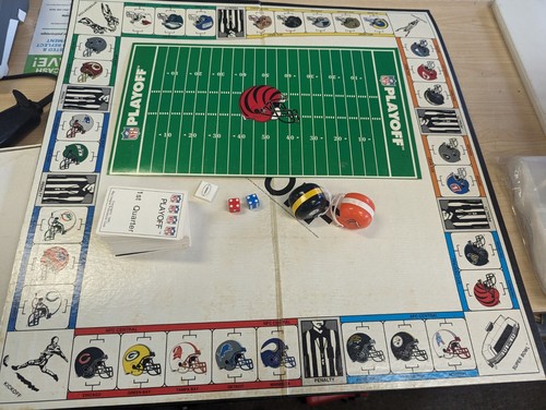Vintage 1991 NFL Football Playoff Board Game 100% Complete Cincinnati ...