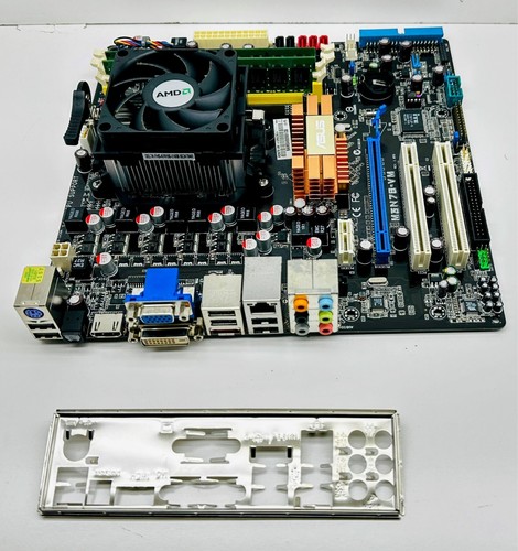 ASUS M3N78-VM SOCKET AM2 MOTHERBOARD W/ AMD Athlon X2 2.8 I/O Shield ...