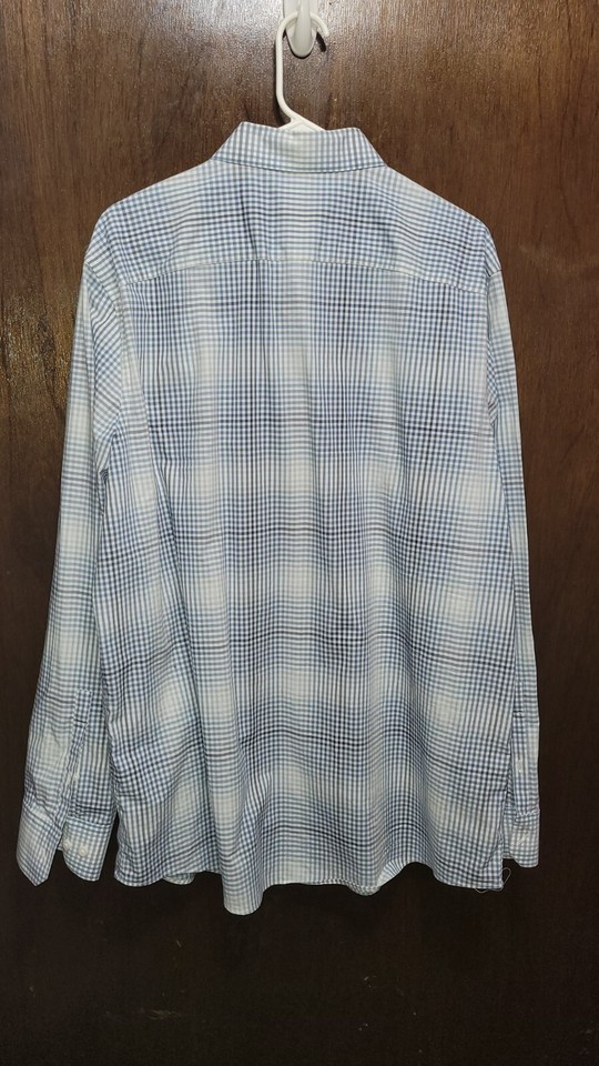 Calibrate ♈Men's Printed LS Button Shirt size 2XL~dusty blues/white ...