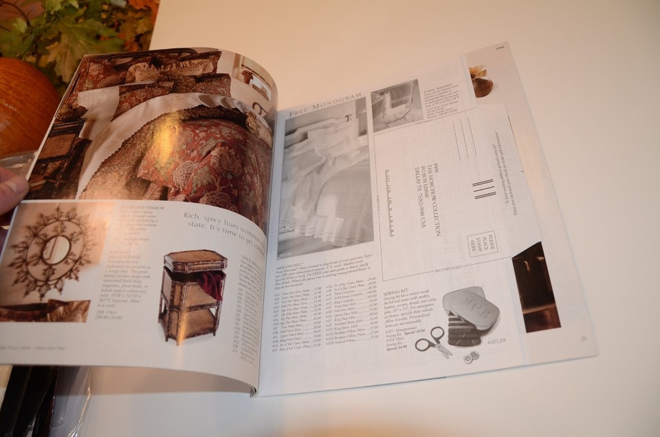 Horchow Home Fine Linen Collection Catalog Fall 1998 Home Decor Ralph ...