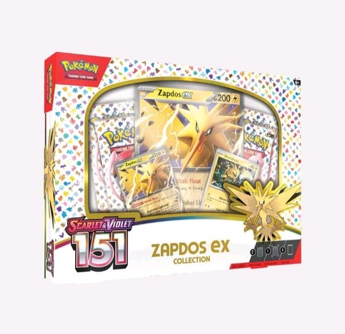 Pokemon TCG Scarlet & Violet 151 Zapdos EX Collection Box Sealed NEW | eBay